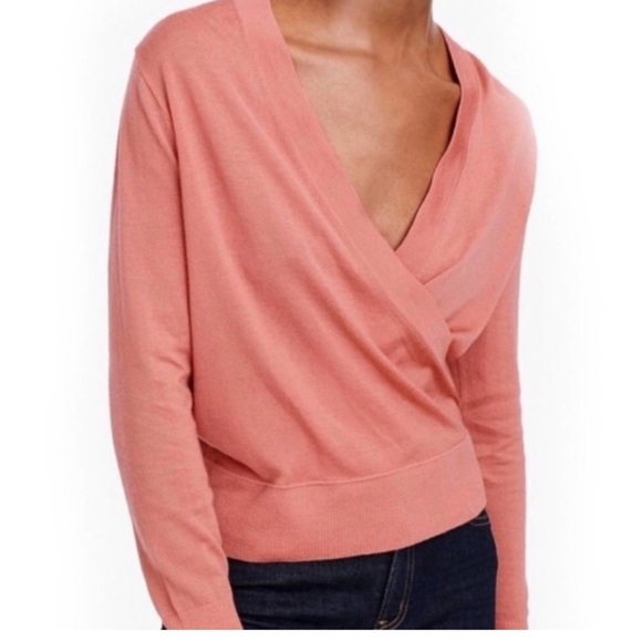 J. Crew | Sweaters | Womens Coral Wrap Sweater | Poshmark